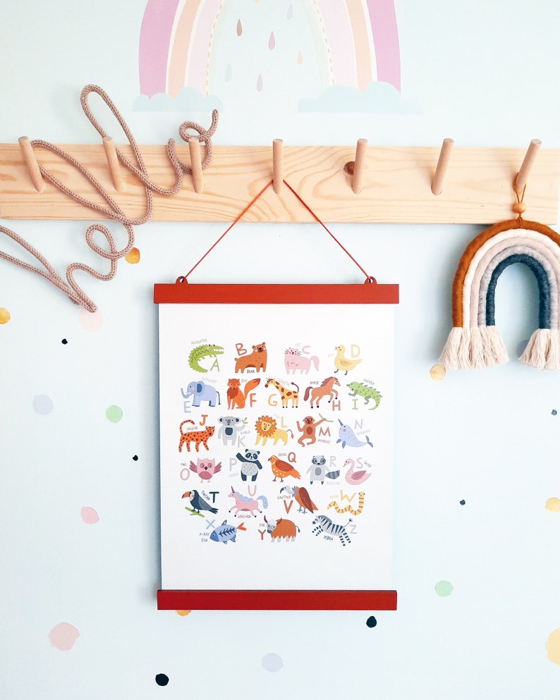 Animal Alphabet Poster I ABC Wall Art I Educational Poster I - Etsy
