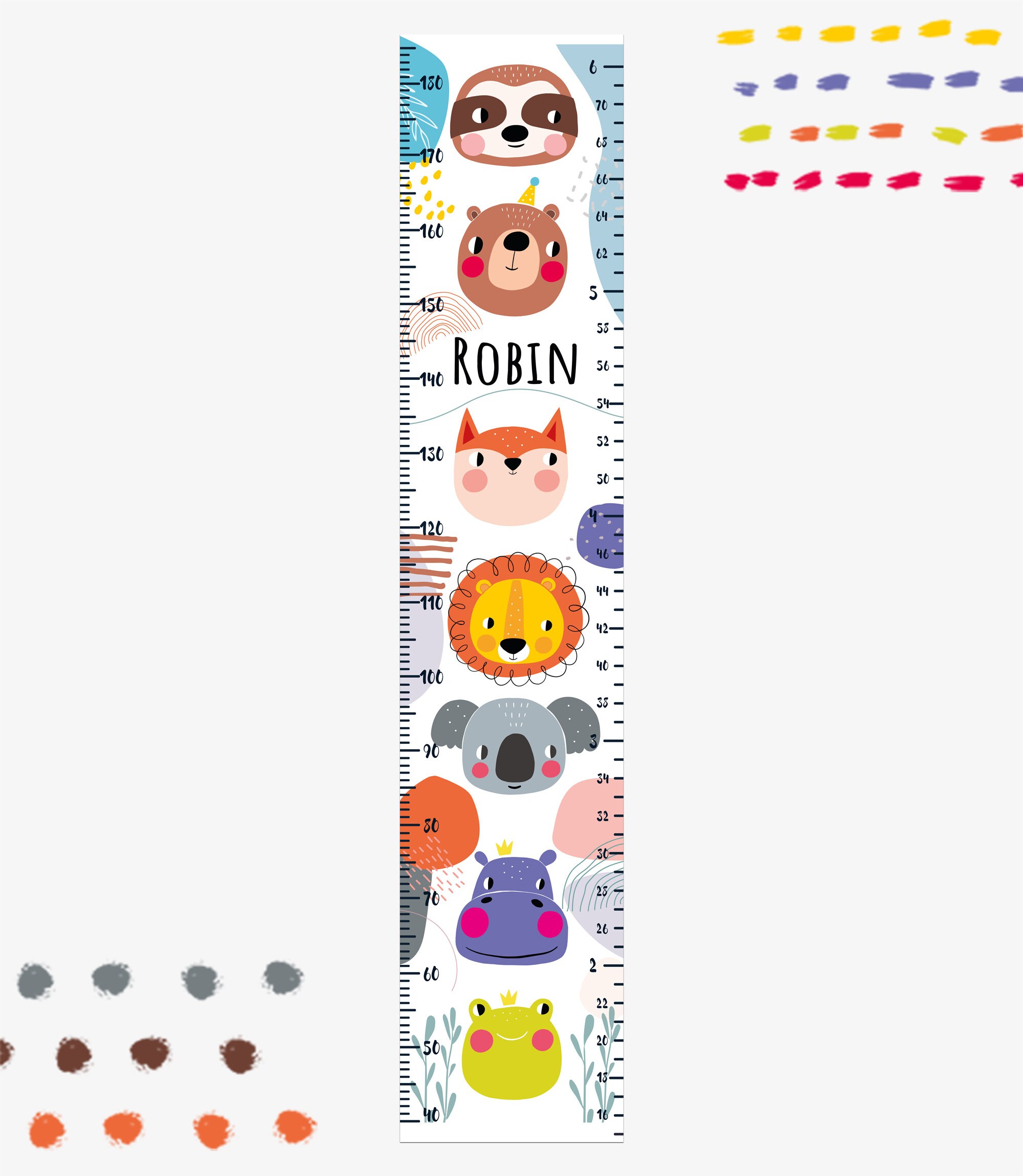Height Chart for Kids Personalized Growth Chart Scandinavian - Etsy ...