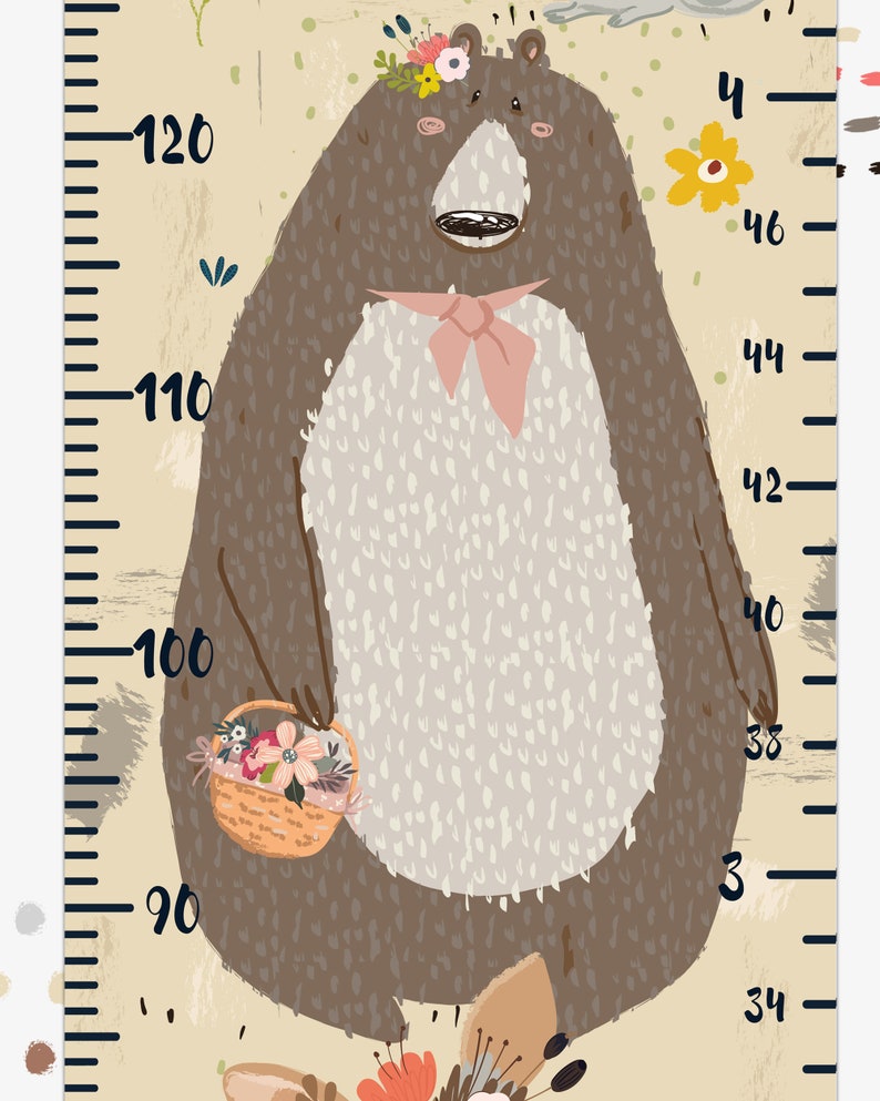 Personalized Growth Chart Girl Vinil Growth Chart - Etsy