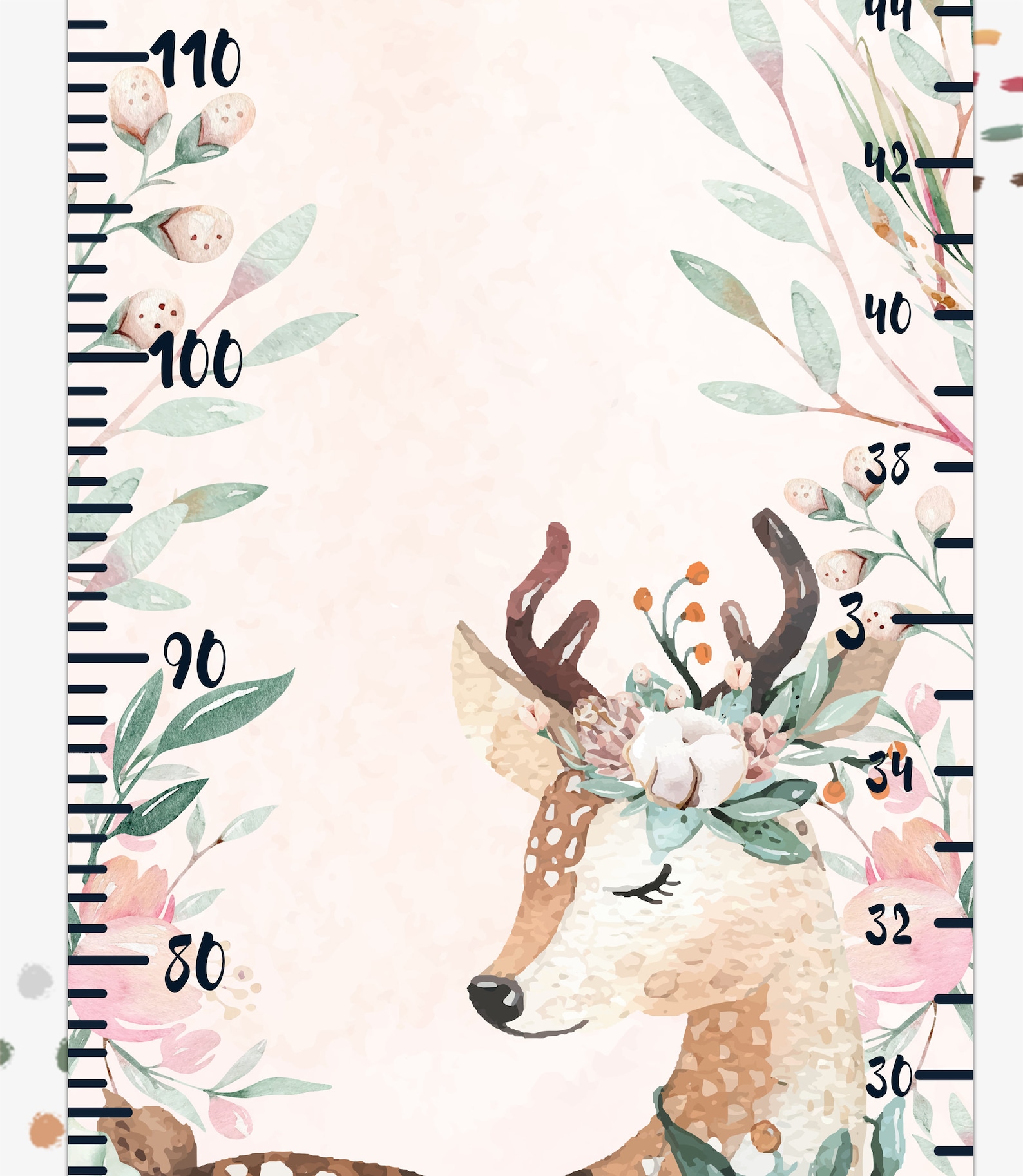 Personalized Growth Chart Girl Vinil Growth Chart | Etsy