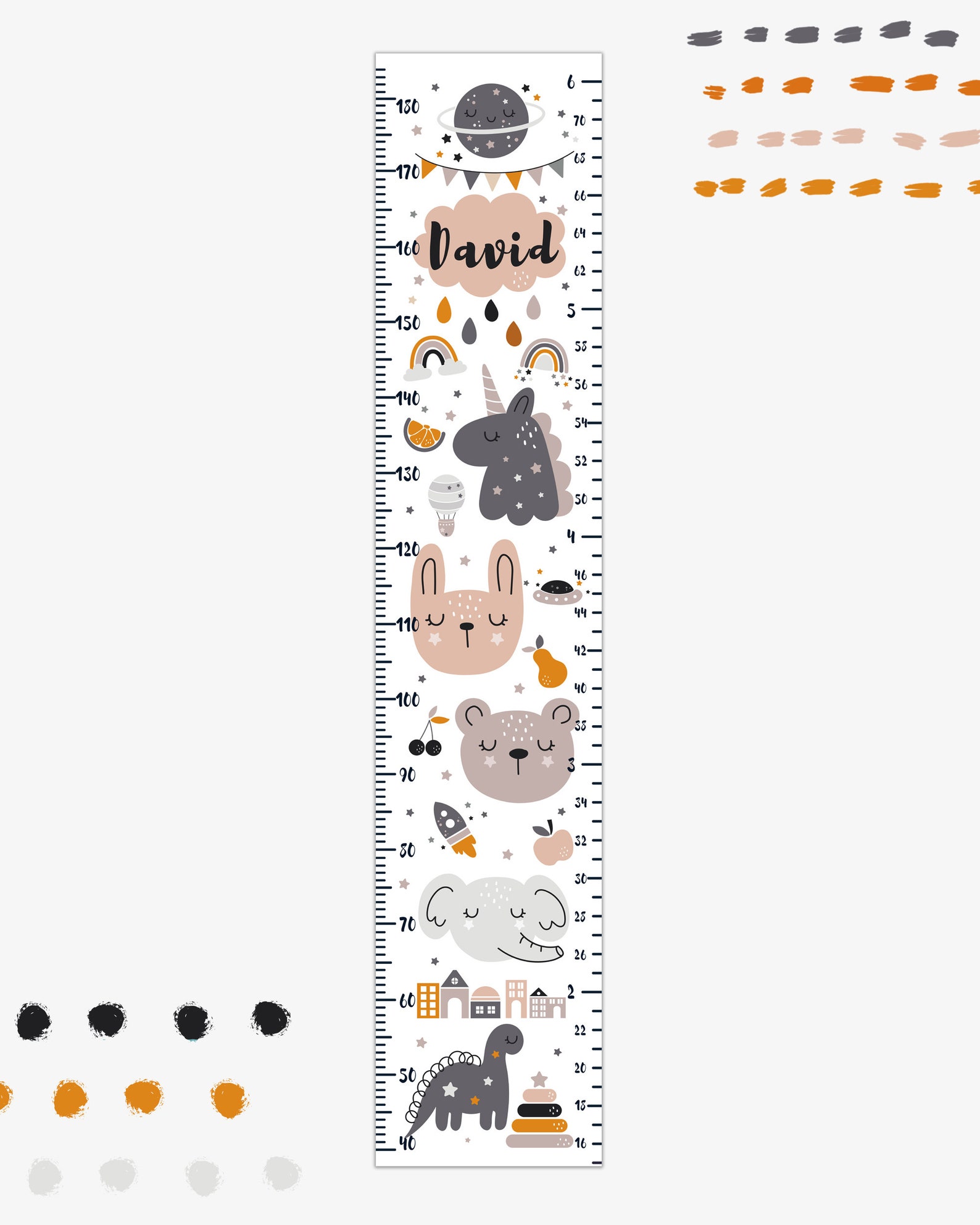 Personalized Growth Chart for Kids Made to Order Vinil Growth | Etsy