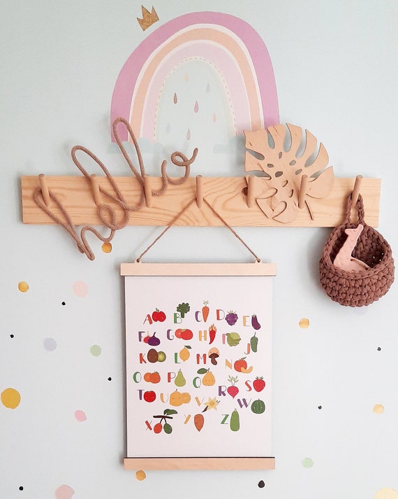 Vegetable Alphabet Poster ABC Wall Art Alphabet Print Nursery - Etsy