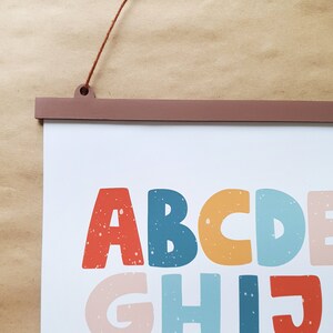 Alphabet Poster Frame, ABC Poster for Baby Room, Wall Art, Alphabet ...