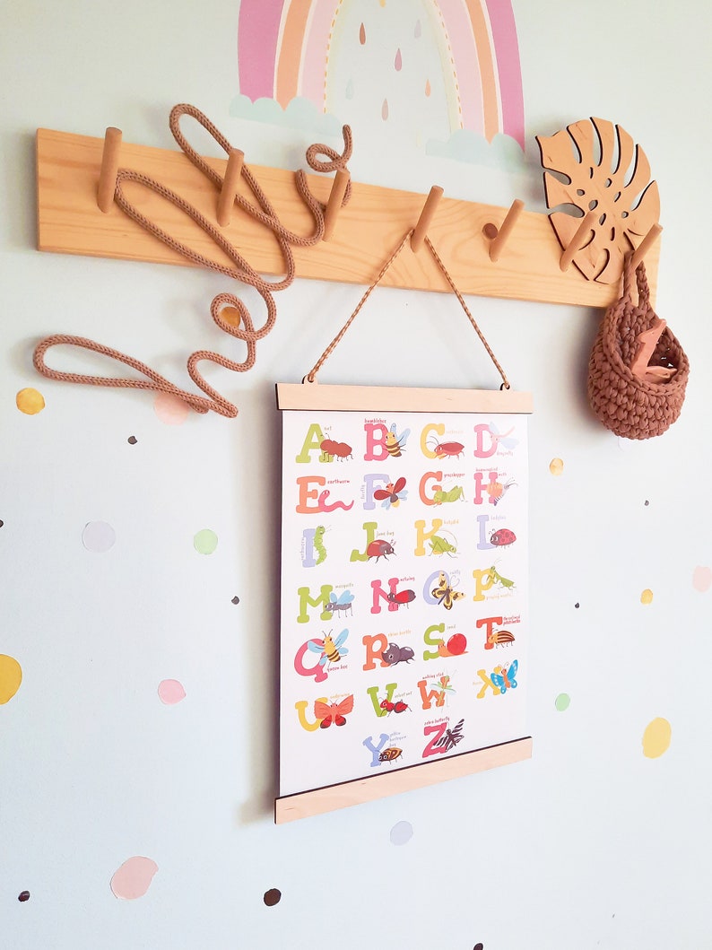 Insects Alphabet ABC Posters Wall Art Print Bugs Nursery - Etsy