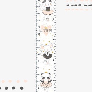 Ballet Height Chart for Girls, Ballerina Growth Chart, Ballet Style ...