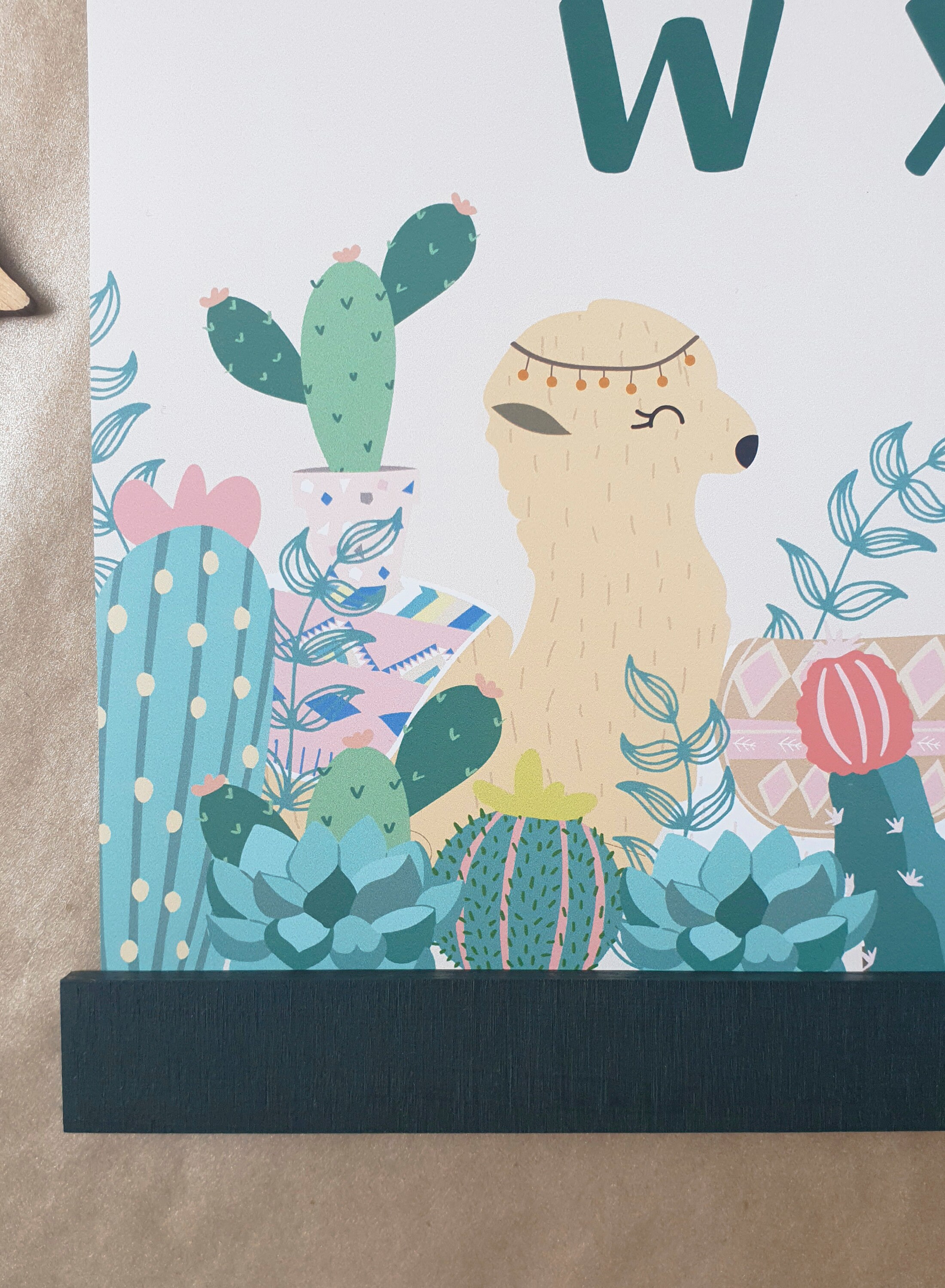 Llamas Alphabet Poster ABC Wall Art Alpacas Alphabet Nursery - Etsy