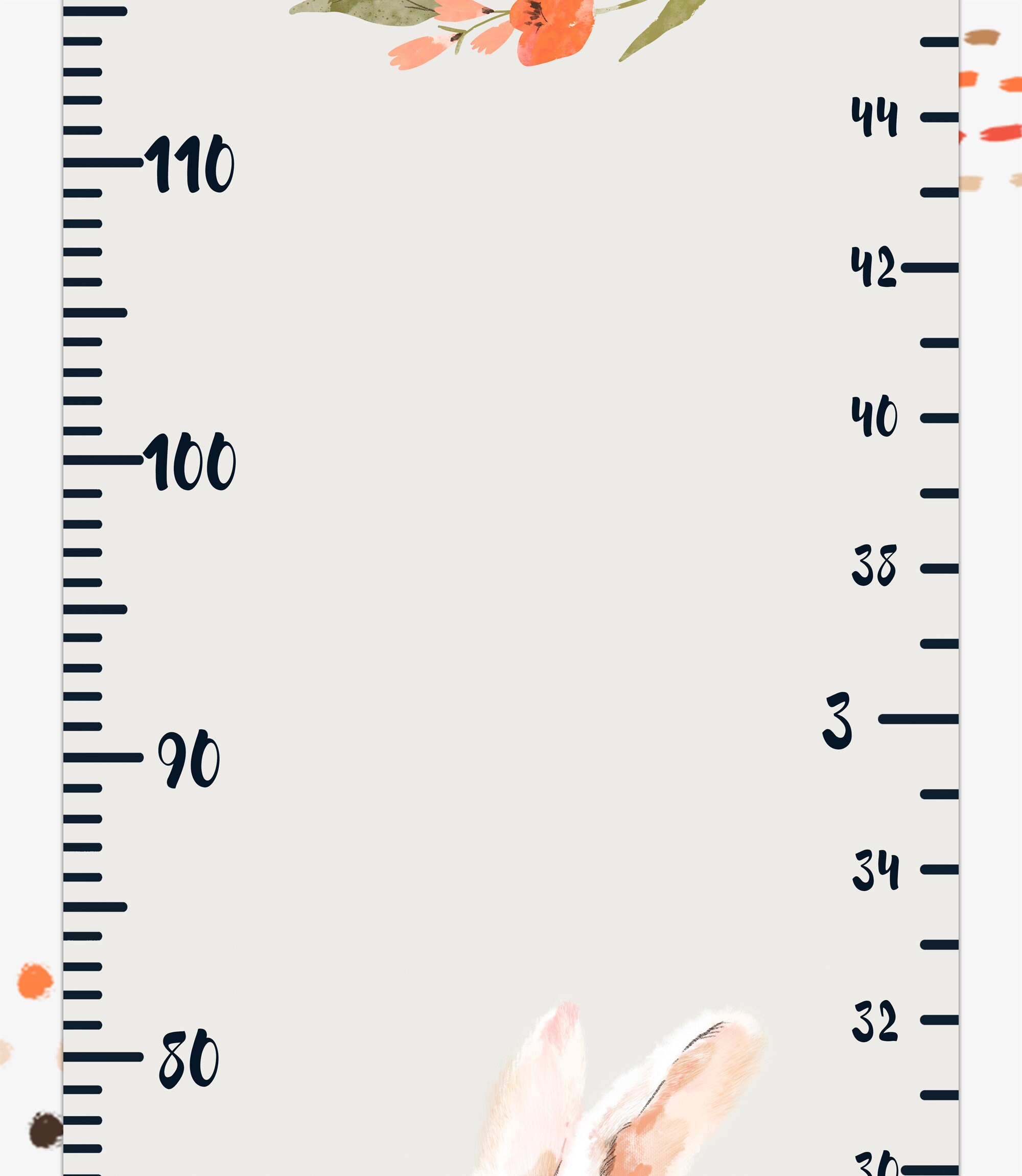 Height Chart for Girl Personalize Growth Chart Ruler Spring | Etsy