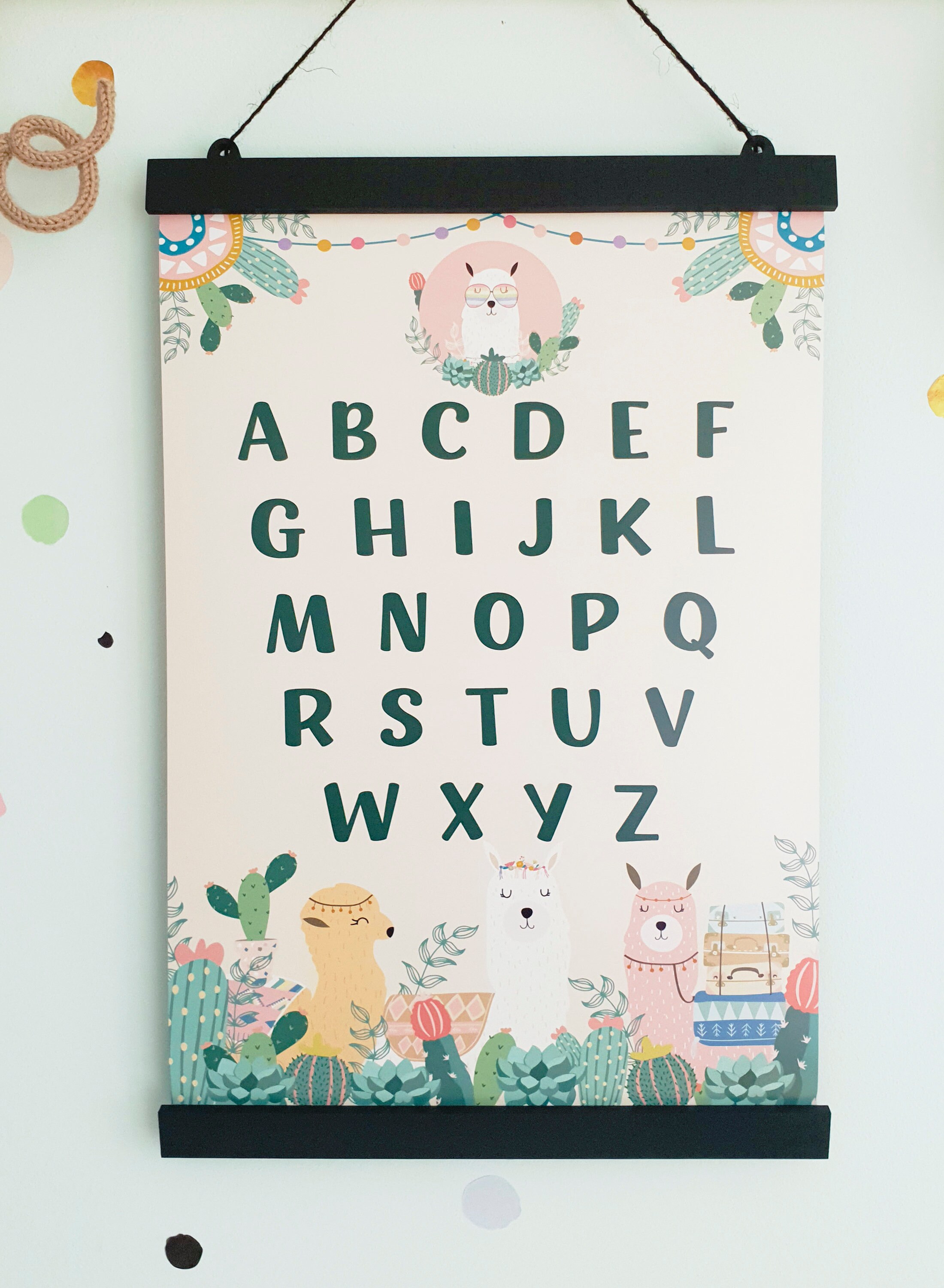 Llamas Alphabet Poster ABC Wall Art Alpacas Alphabet Nursery - Etsy