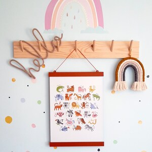 Animal Alphabet Poster I ABC Wall Art I Educational Poster I Zoo ...