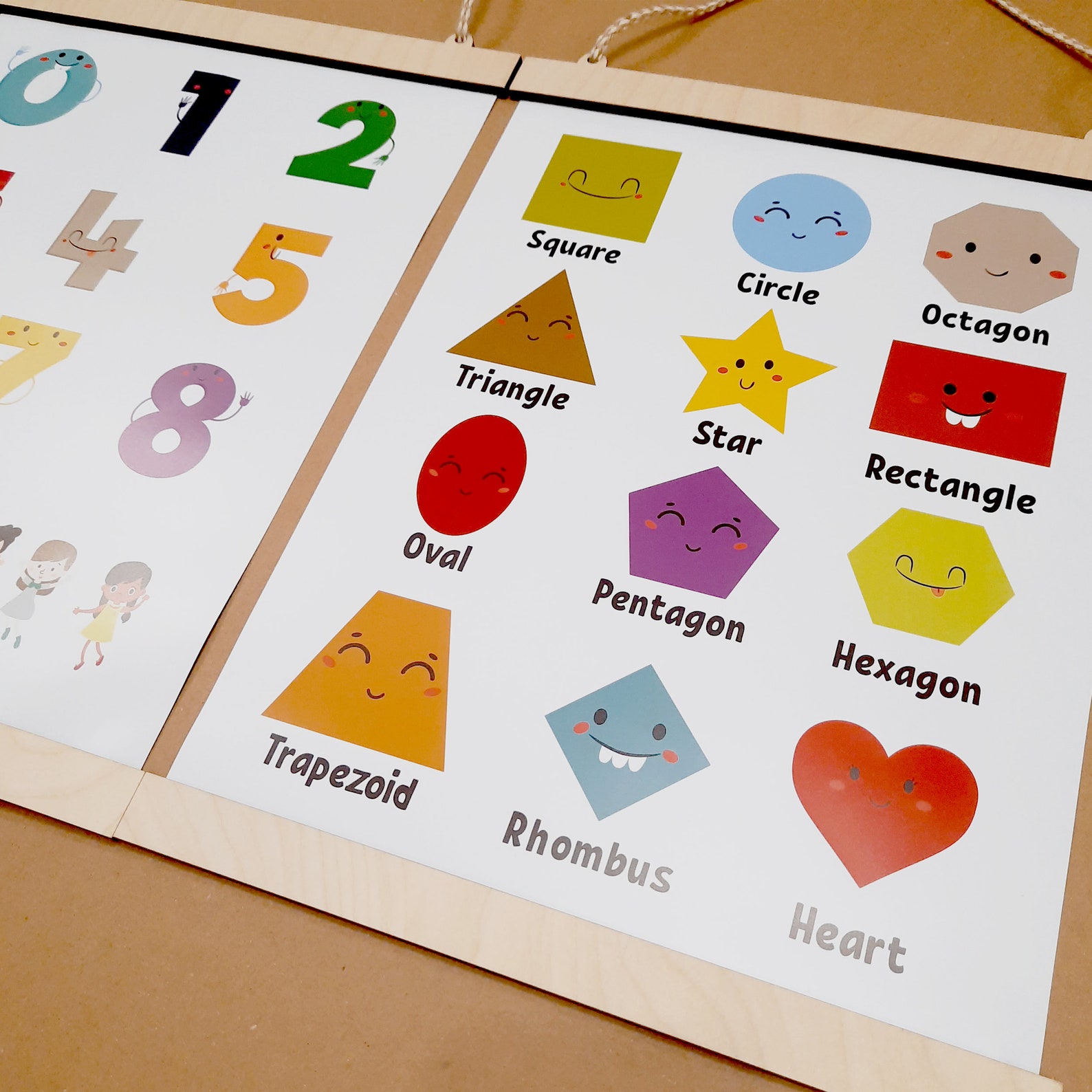 Set of 3 Posters Vegetables Shapes Numbers - Etsy