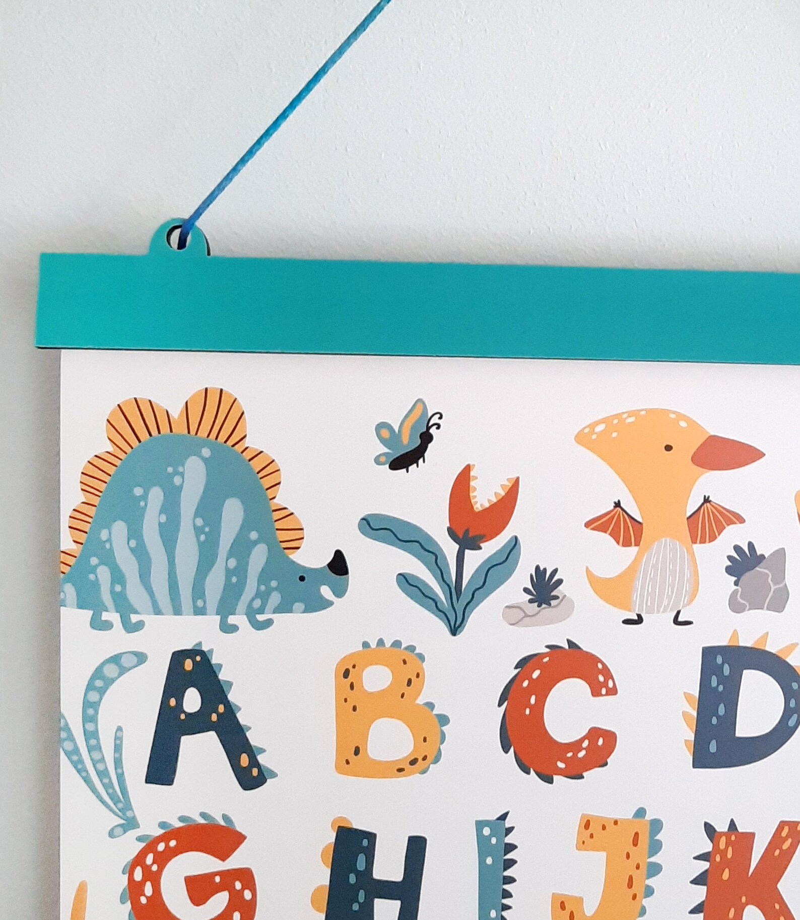 Dinosaur Alphabet Poster ABC Wall Art Dino Nursery Decor Kids - Etsy