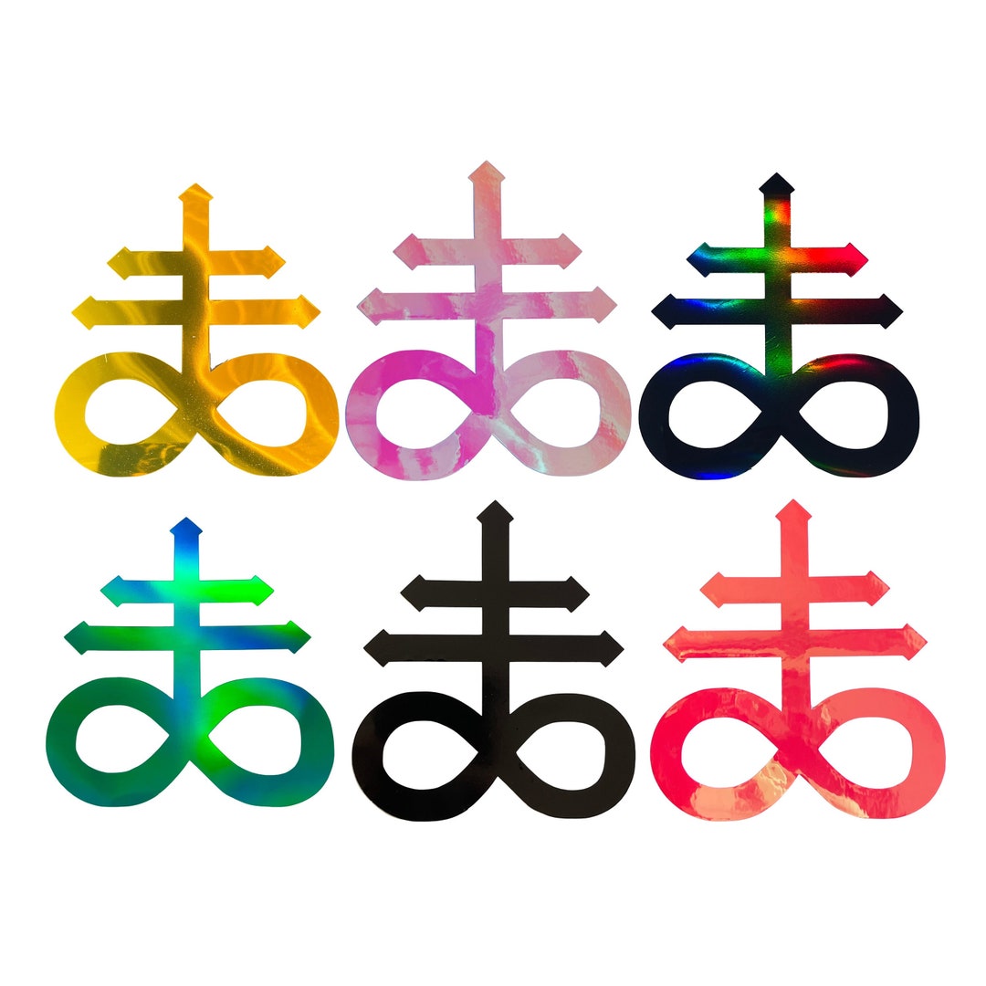 Leviathan Cross 4 Permanent Vinyl Decal Satanic Sticker - Etsy