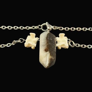 Boa Constrictor Snake Vertebrae Bones & Amazonite Crystal Oddity ...