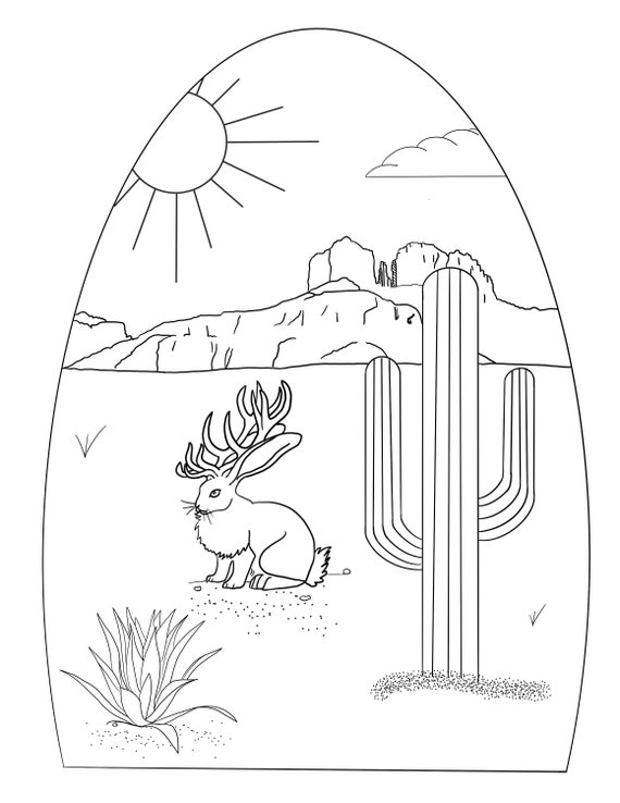 Jackalope Coloring Pages Coloring Pages