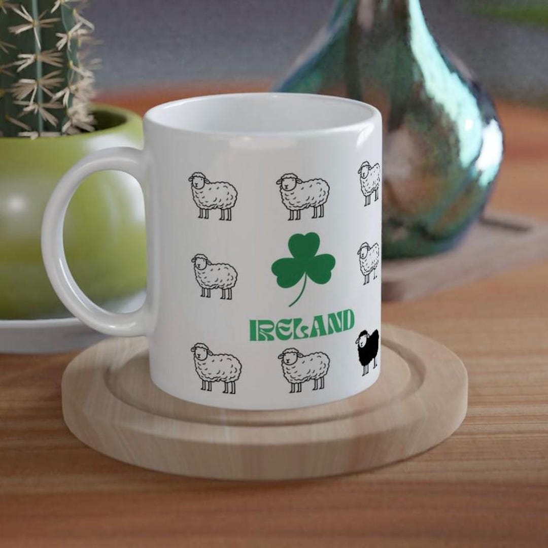 Ireland Coffee Mug – Cute Sheep Design – Perfect Irish Gift - Irish ...