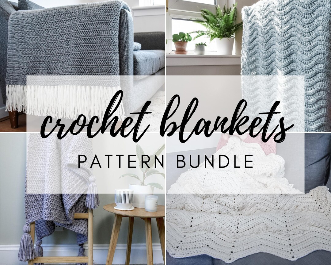 Crochet Blankets PATTERN BUNDLE - Etsy UK