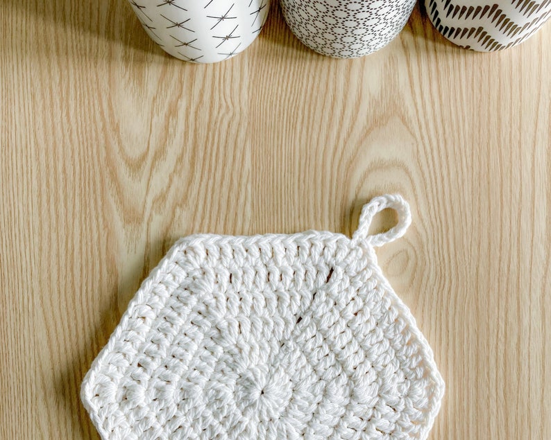 CROCHET PATTERN Trivet Pattern Cotton Hexagon - Etsy