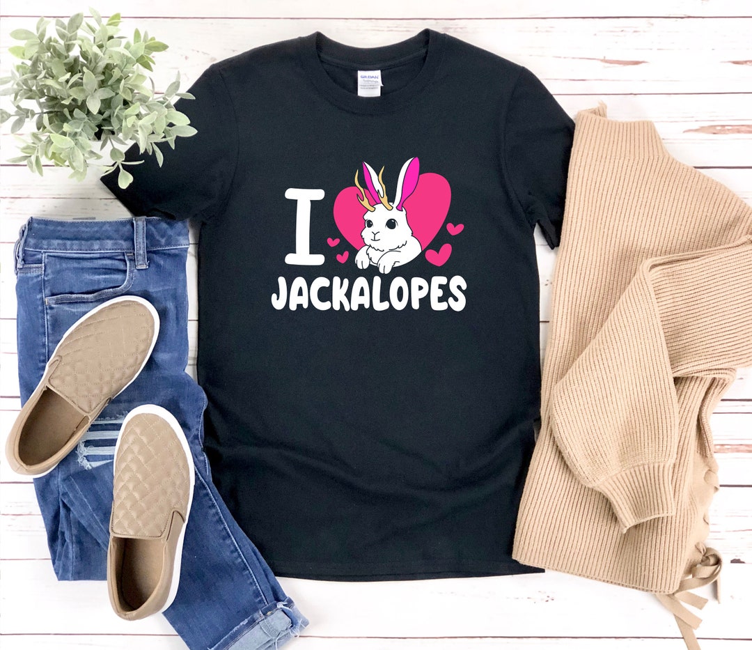Jackalope Shirt, Jackrabbit Shirt, Cryptid Shirt, I Love Jackalopes ...