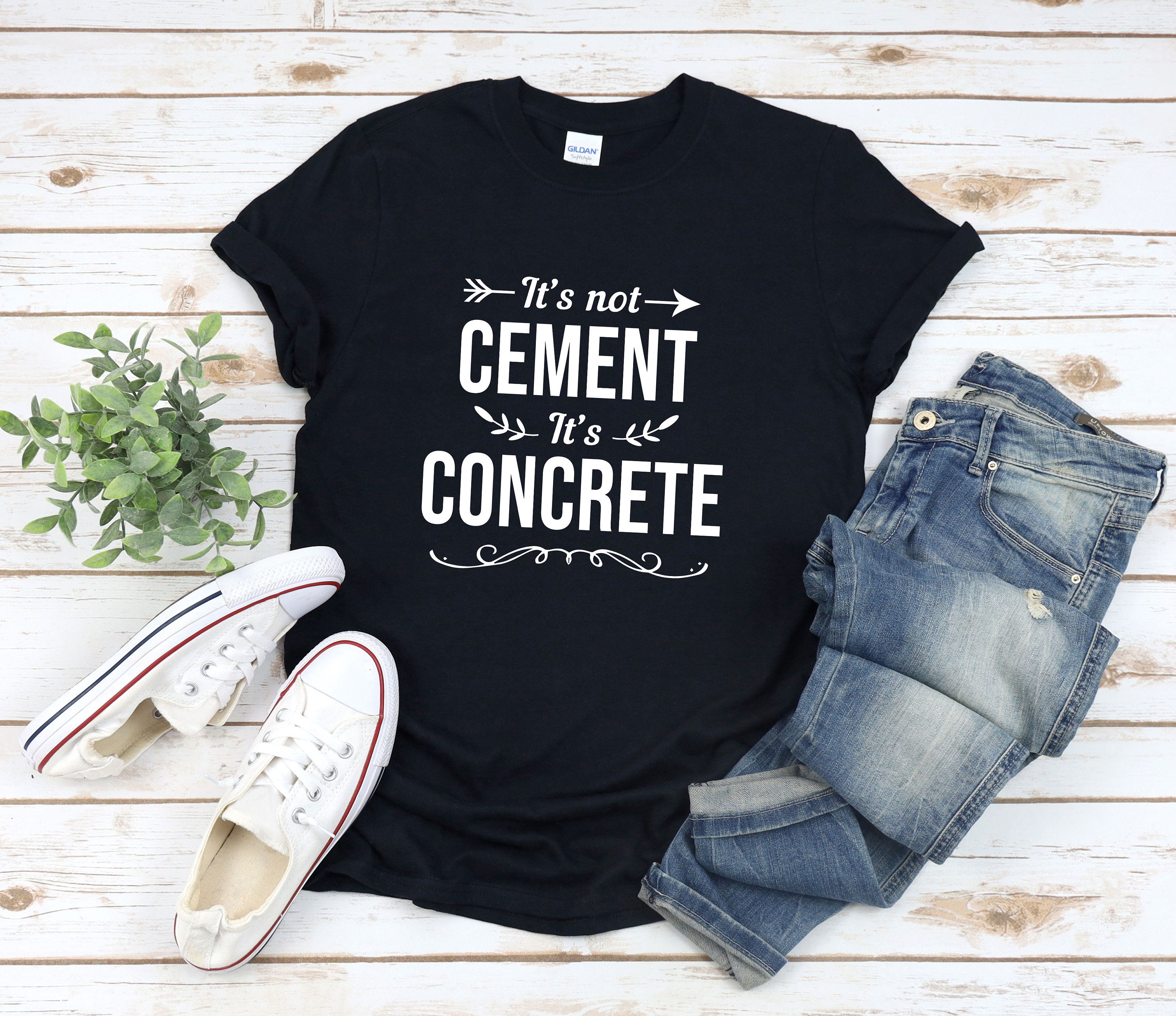 Funny Construction Shirt, Its Not Cement Its Concrete, Construction ...