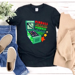 Pinball Machine Shirt, Pinball Shirt, Arcade Game Shirt, Pinball Tshirt ...