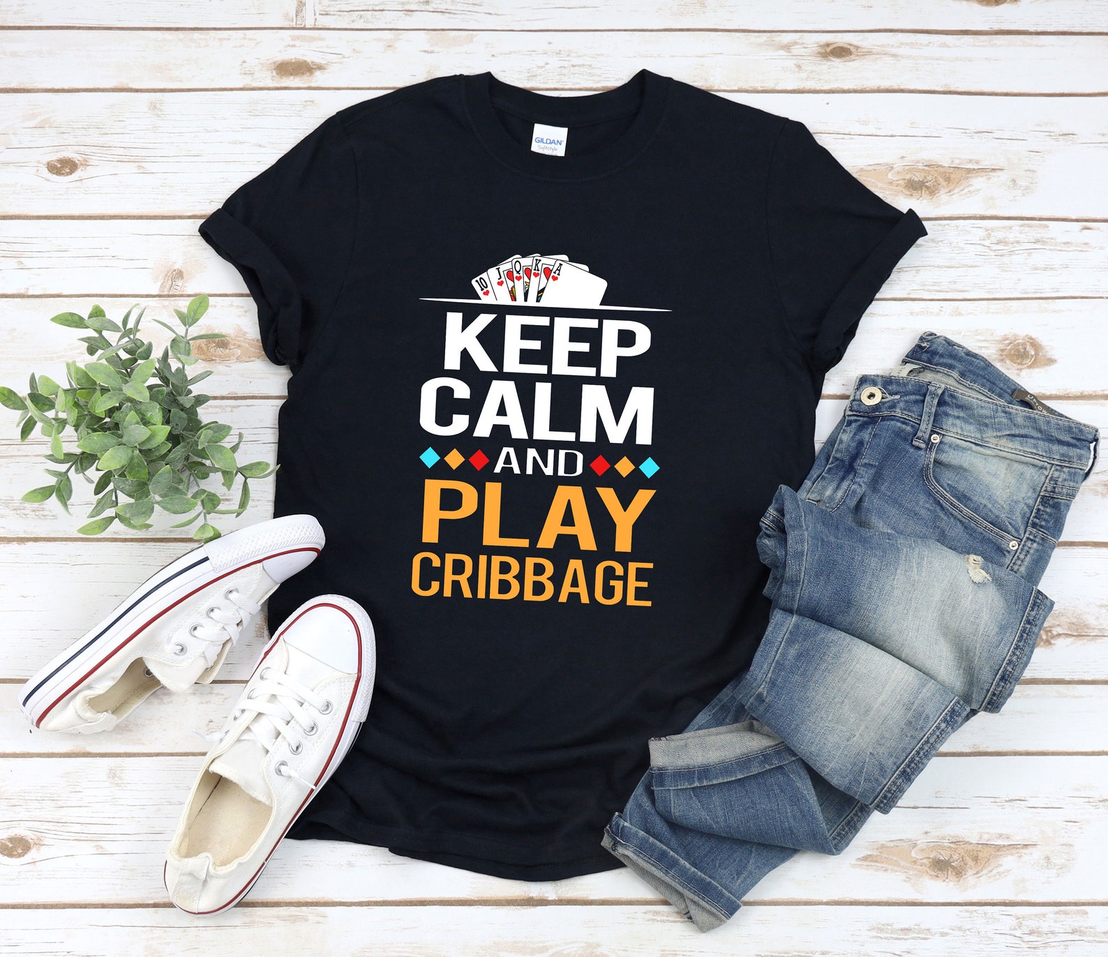 Cribbage Shirt, Keep Calm and Play Cribbage, Funny Card Player, Card ...