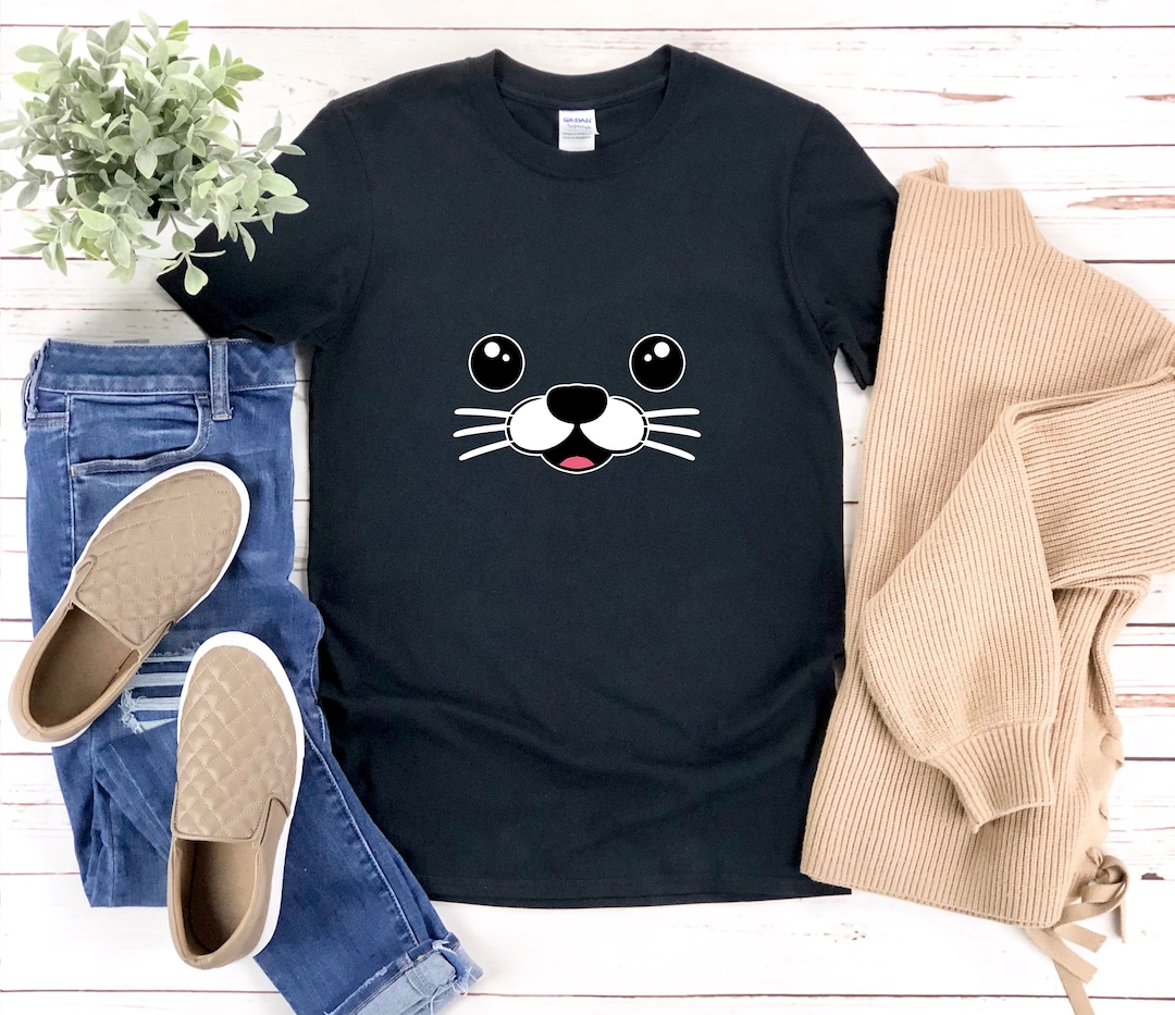 Seal Shirt, Seal Face, Walrus Shirt, Halloween Shirt, Sea Lion Shirt ...