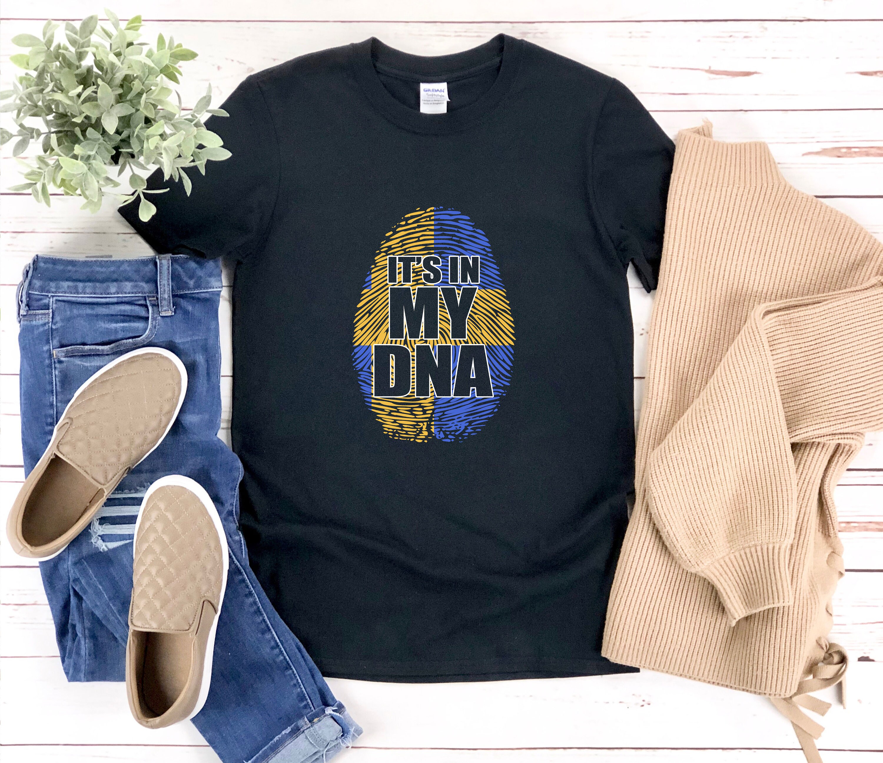 Sweden Shirt Its In My Dna Swedish Dna Swedish T Shirt Sweden T