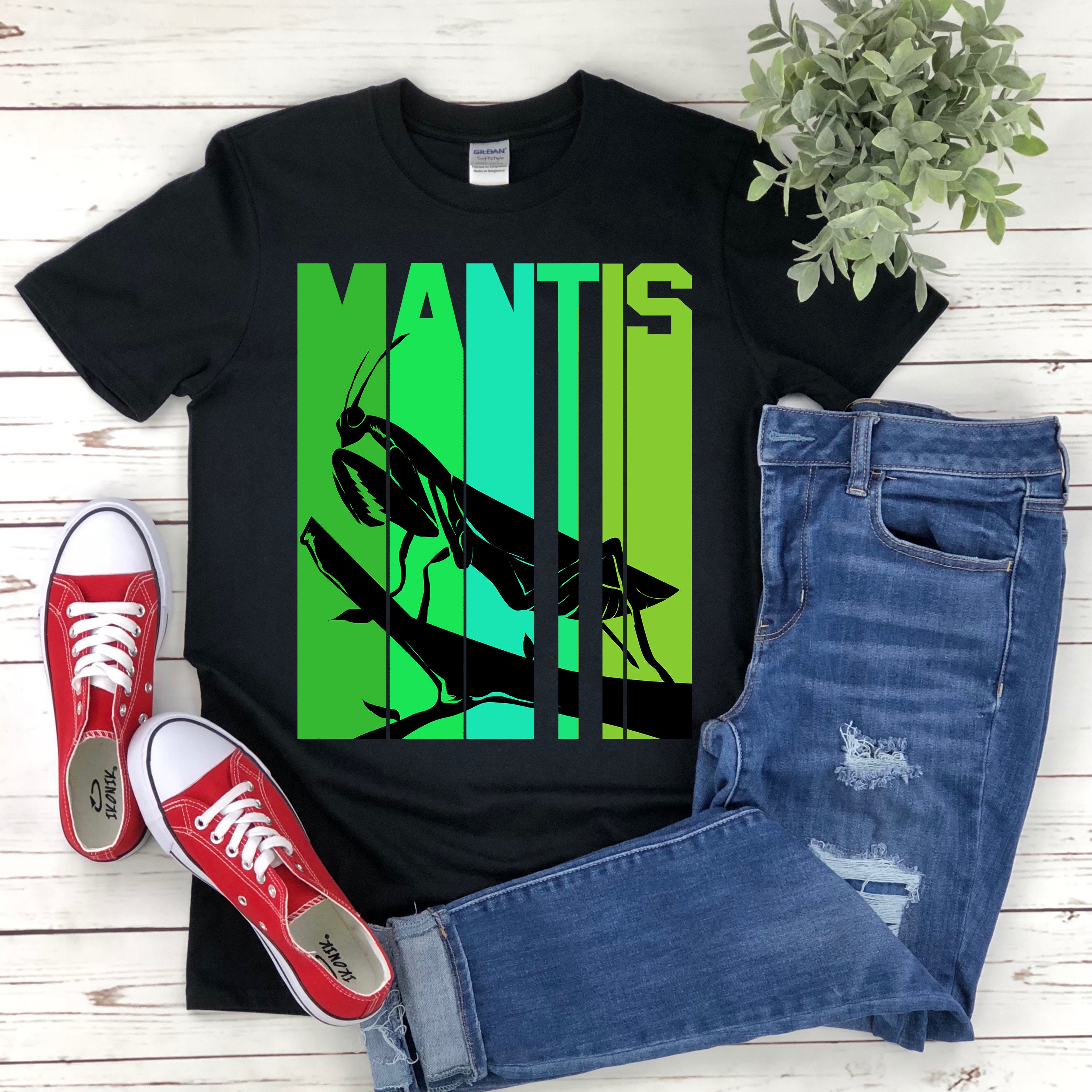 Mantis Insect Shirt, Praying Mantis T-shirt, Mantis Tshirt, Green ...