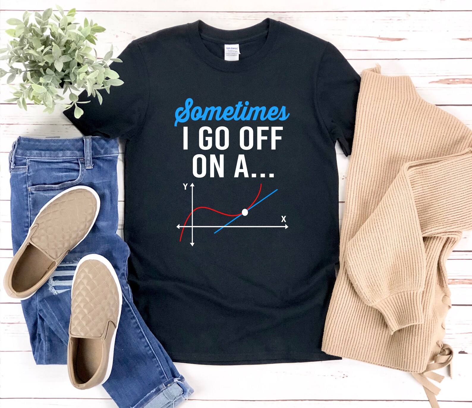 Math Humor Shirt, Geometry Shirt, Math Teacher Shirt, Sometimes I Go ...