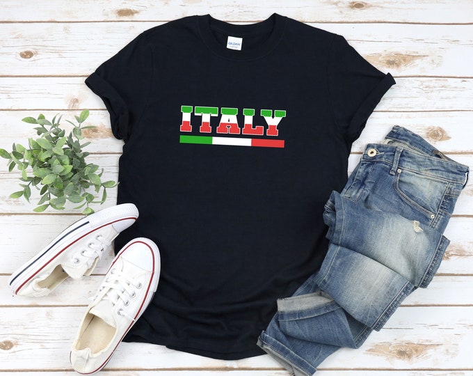 Not Italian but Supportive T-shirt, Italian T-shirt, Italy Fashion Tee ...