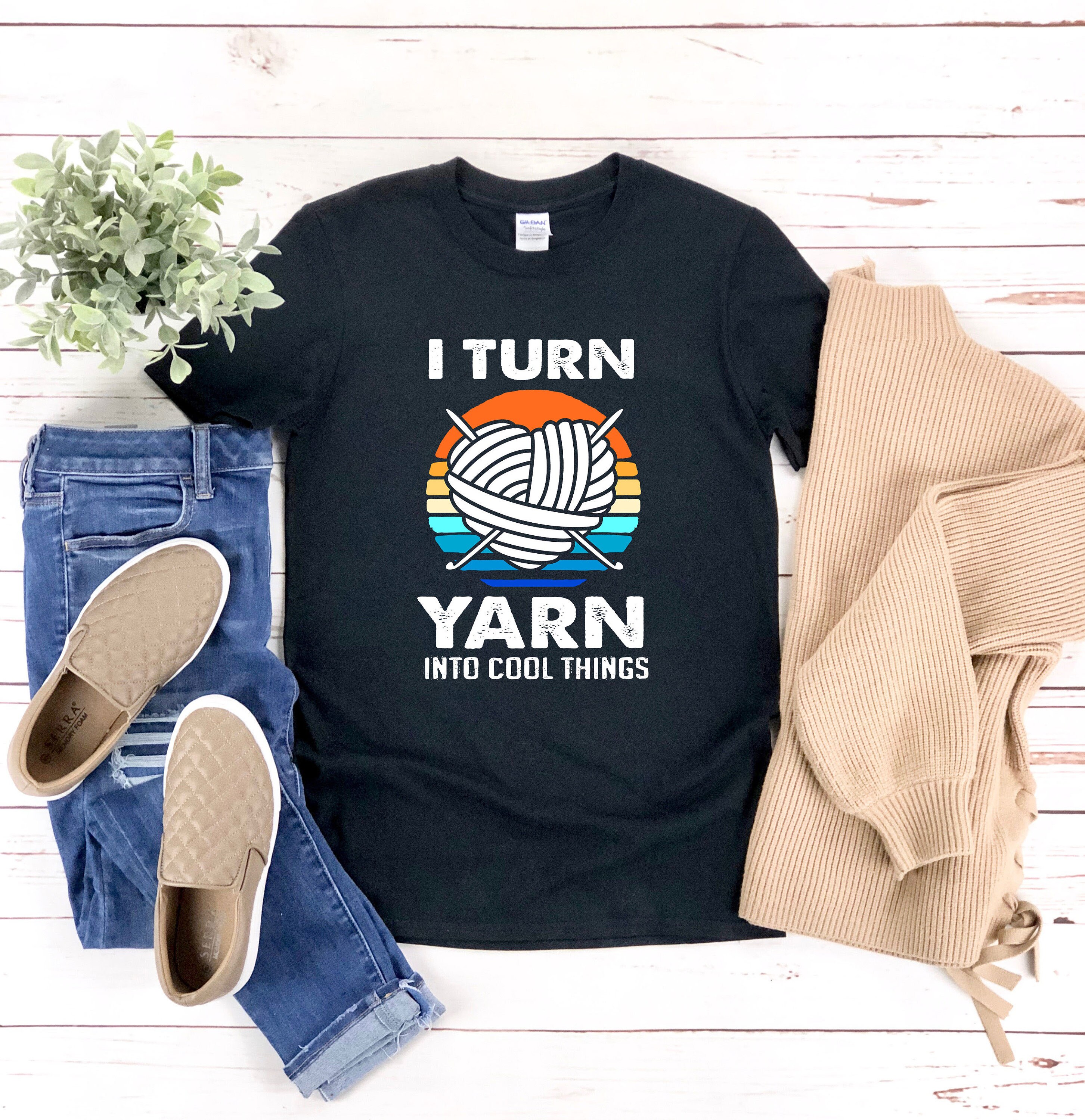 Retro Yarn Funny Yarn Yarn Shirt Yarn Lover Gift Knitting - Etsy UK