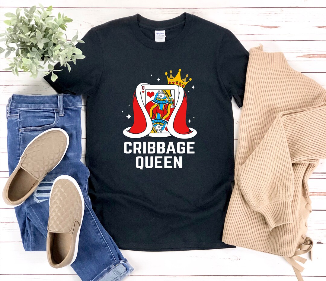Cribbage Shirt, Cribbage Queen Shirt, Queen Heart Shirt, Gifts for Card ...