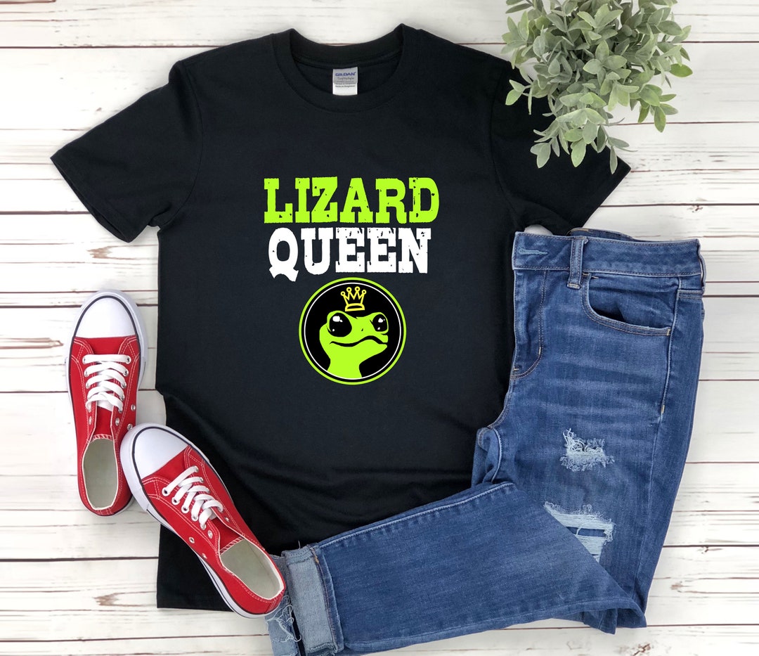 Lizard Queen, Lizard Shirt, Reptile Shirt, Reptile Lover Gift, Lizard ...