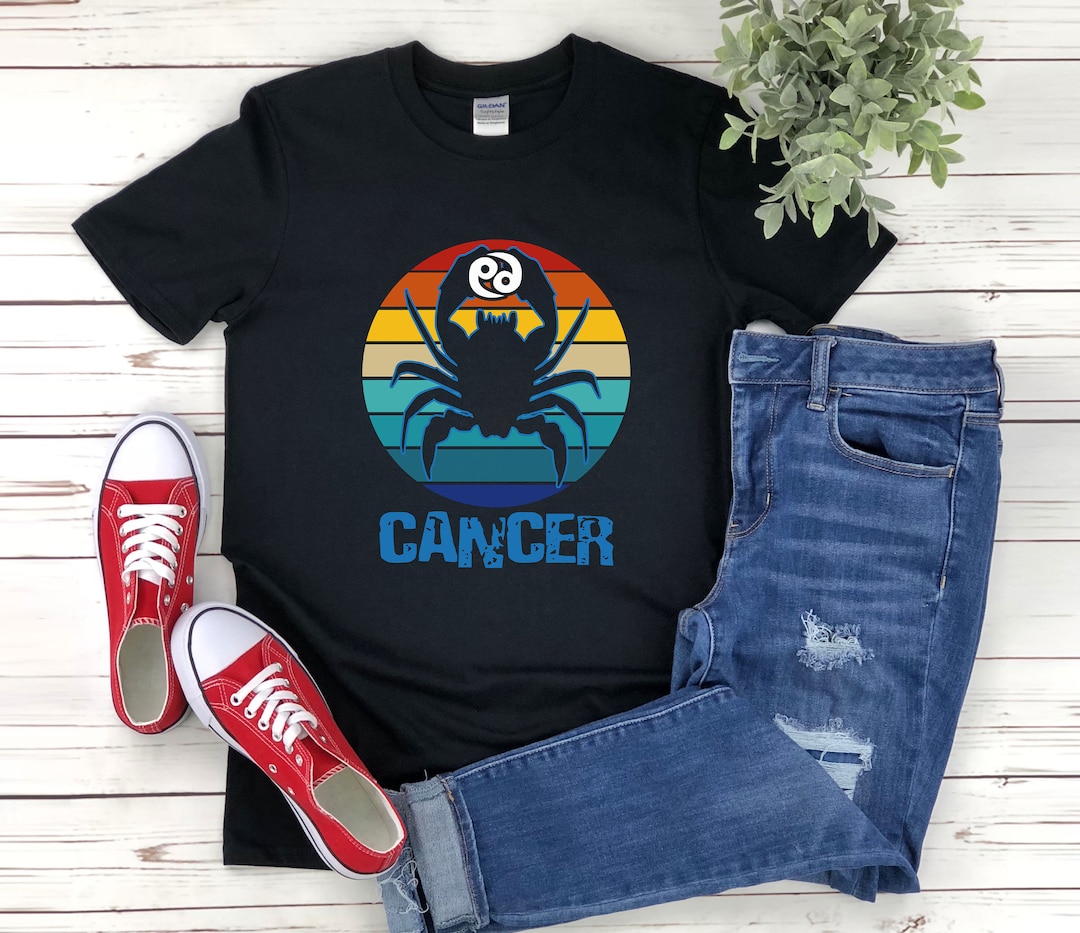 Cancer Zodiac Shirt, Retro Zodiac Shirt, Gifts for Cancer Zodiac ...