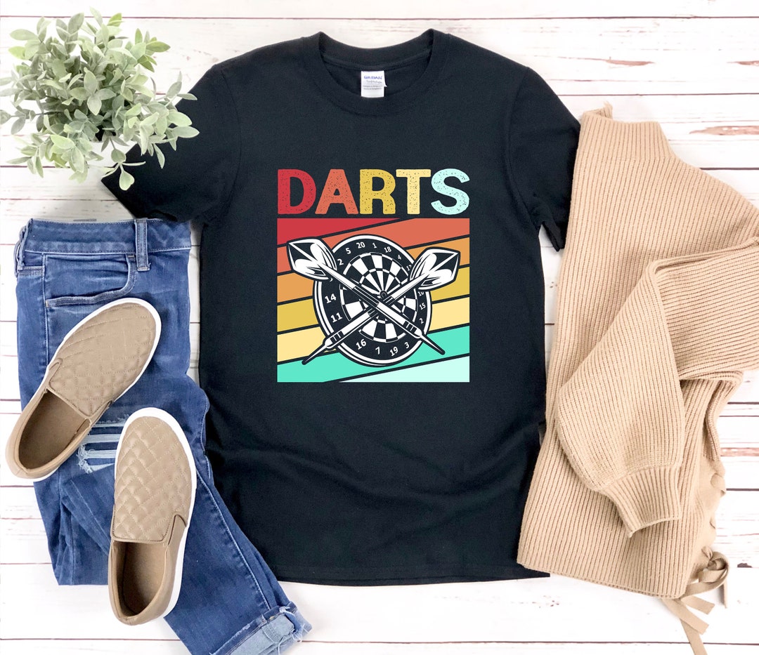 Retro Darts Shirt, Dartboard Shirt, Dart Tips, Vintage Darts Shirt ...