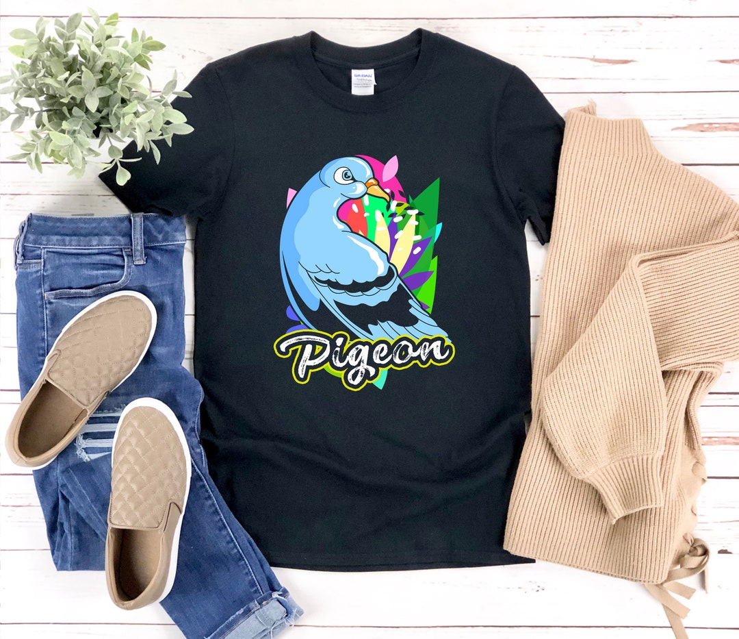 Paloma linda, camisa de paloma, pájaro de flores, traje de paloma ...