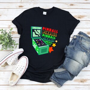 Pinball Machine Shirt, Pinball Shirt, Arcade Game Shirt, Pinball Tshirt ...