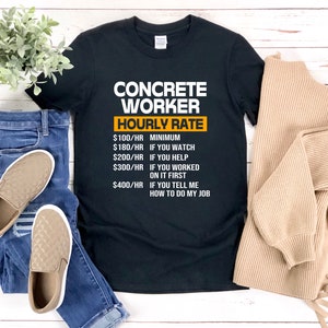 Concrete Shirt, Funny Construction Shirt, Concrete Worker, Concrete ...