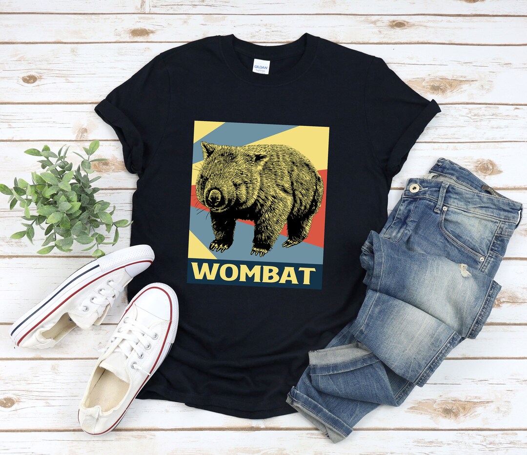 Wombat Shirt, Retro Wombat Shirt, Vintage Animal Shirt, Wombat Lover ...