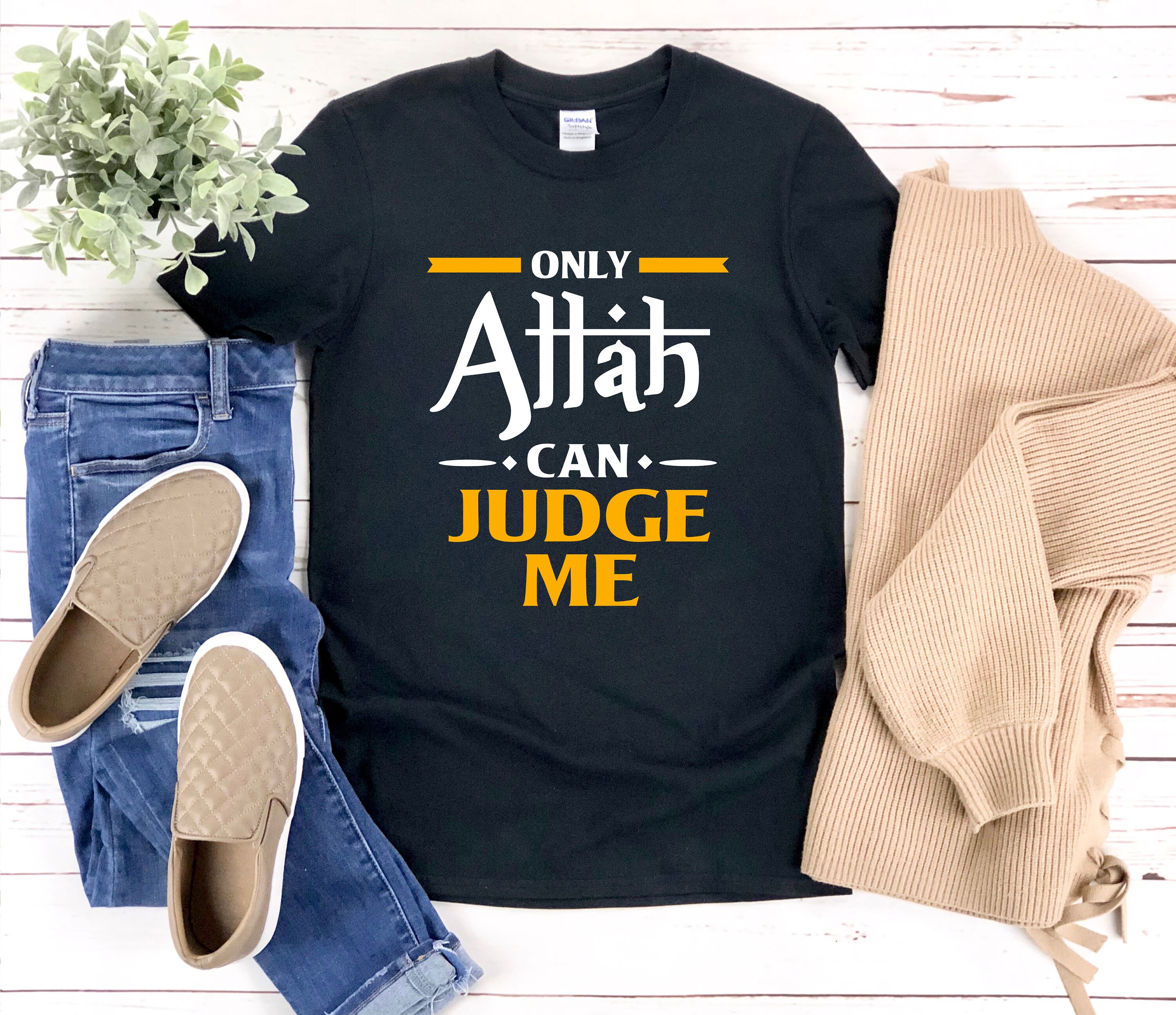 Islamic Shirts Only Allah Can Judge Me Allah Tshirt Allah - Etsy