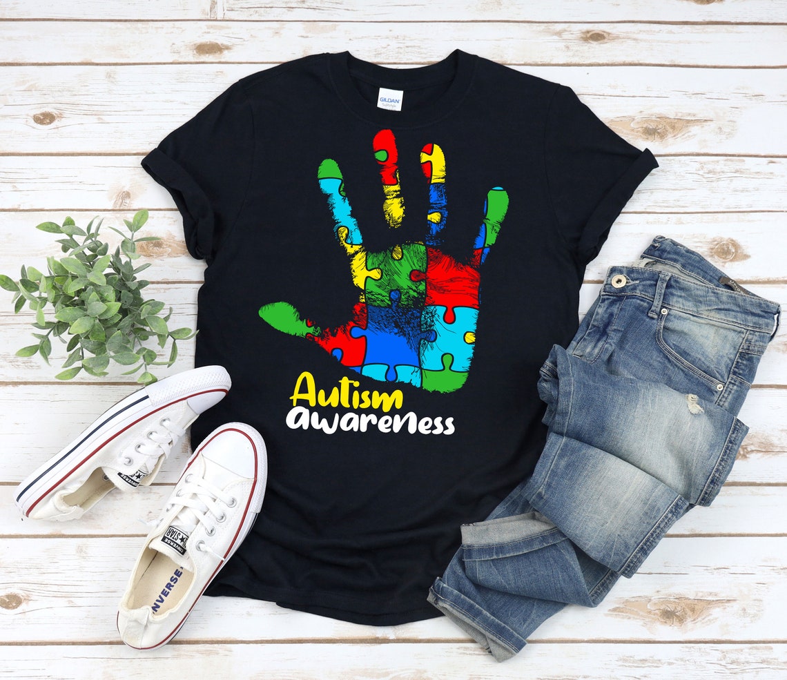 Autism Shirt for Kids Autism Awareness Shirt Autism Hands - Etsy