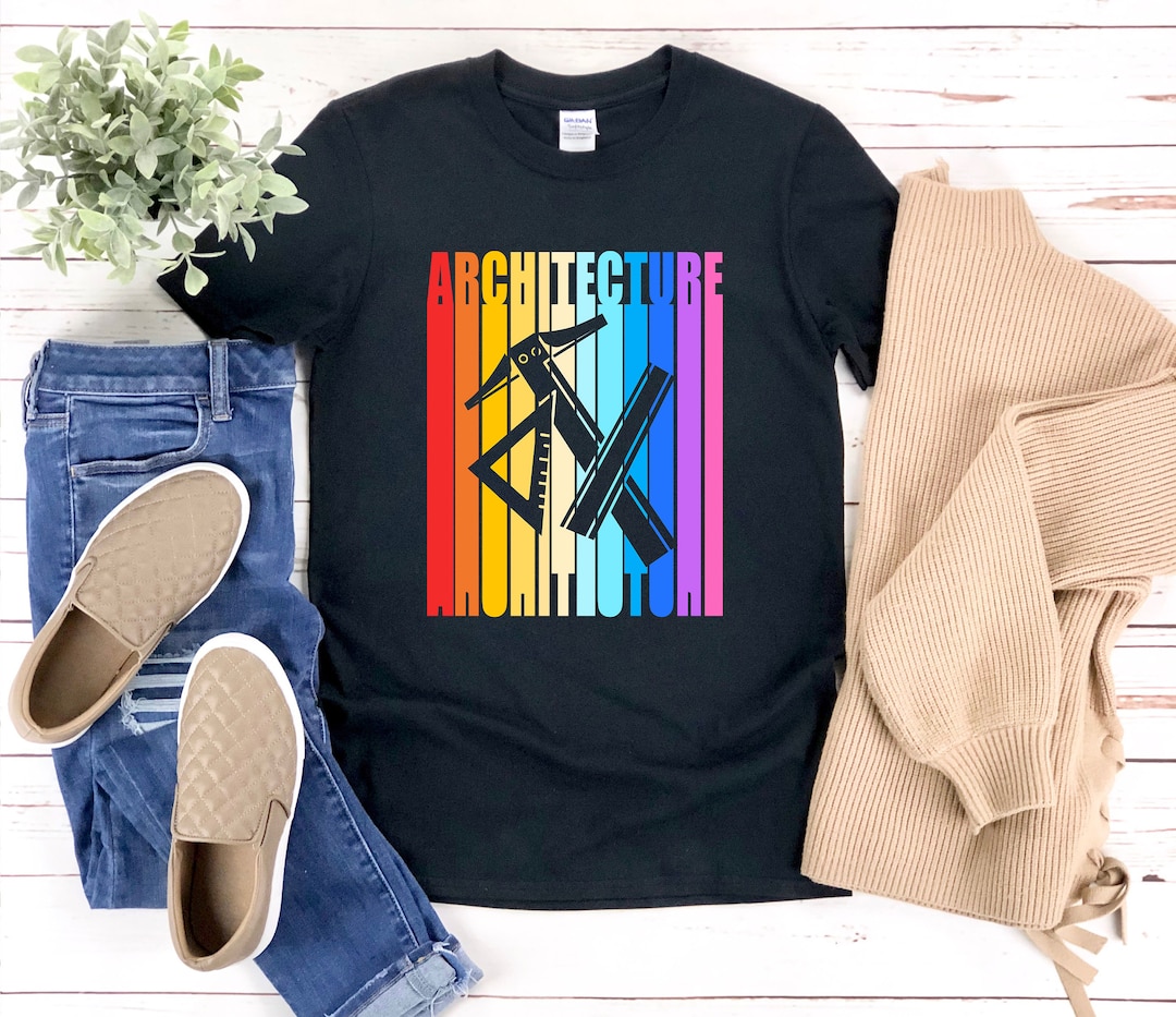 Retro Architecture Shirt, Architecture T Shirt, Architect Shirt, Gifts ...