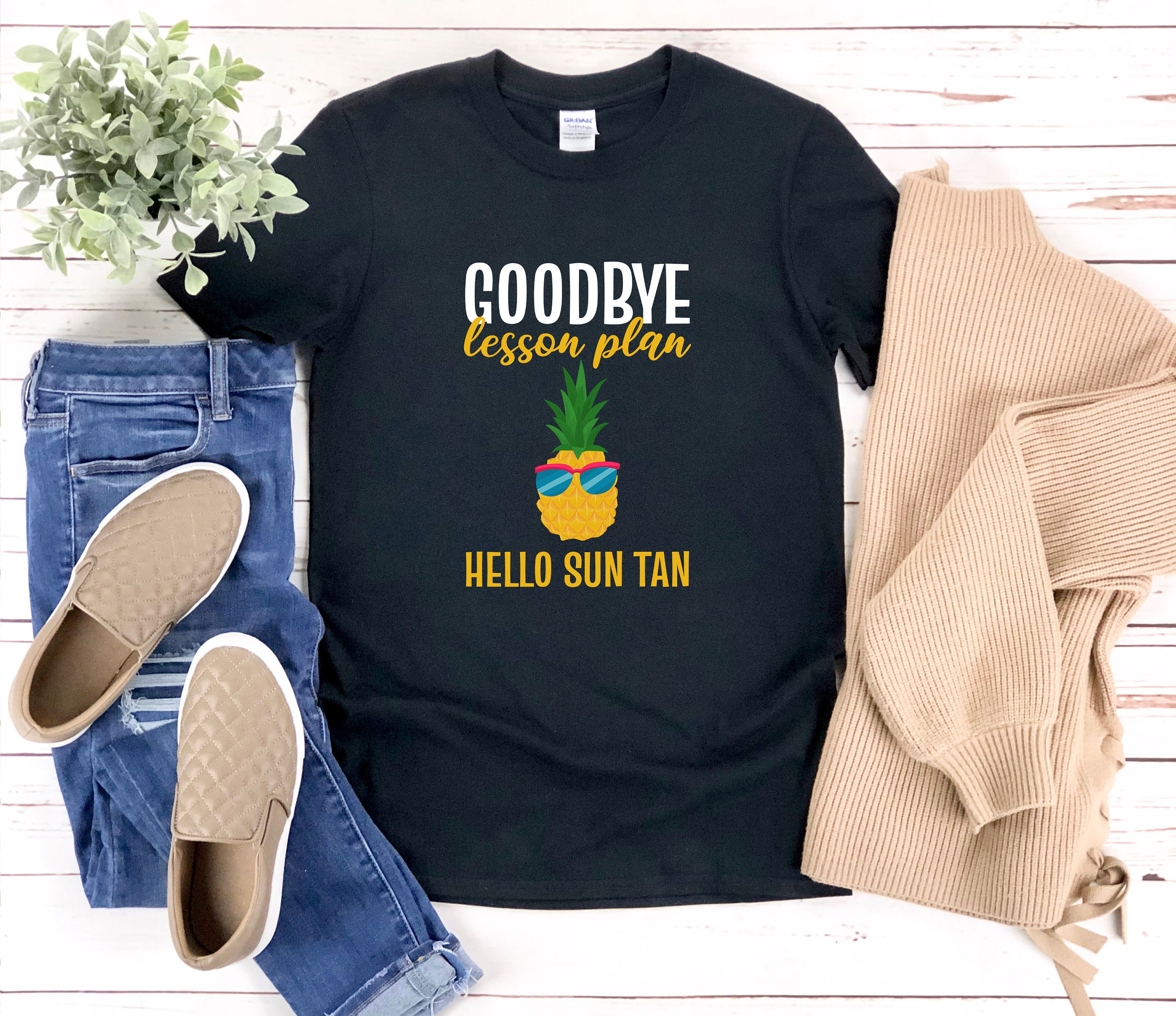 Goodbye Lesson Plan Hello Suntan, Pineapple Teacher Shirt, Hawaiian ...