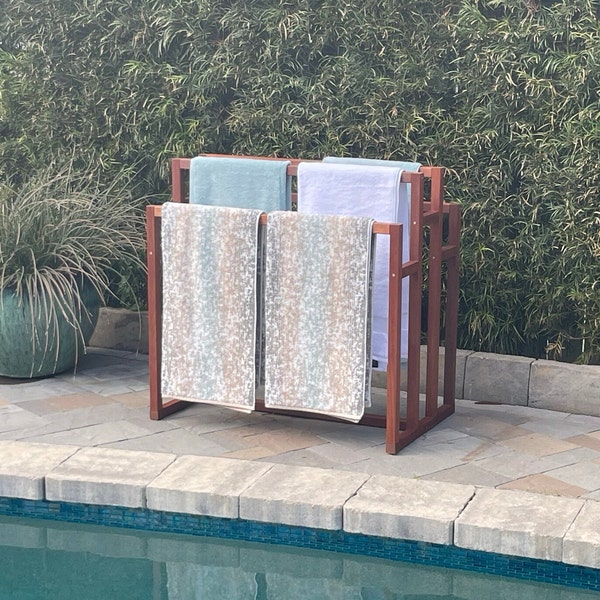Pool Towel Rack - Etsy