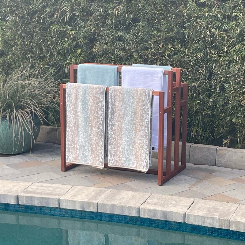 Pool Towel Rack - Etsy