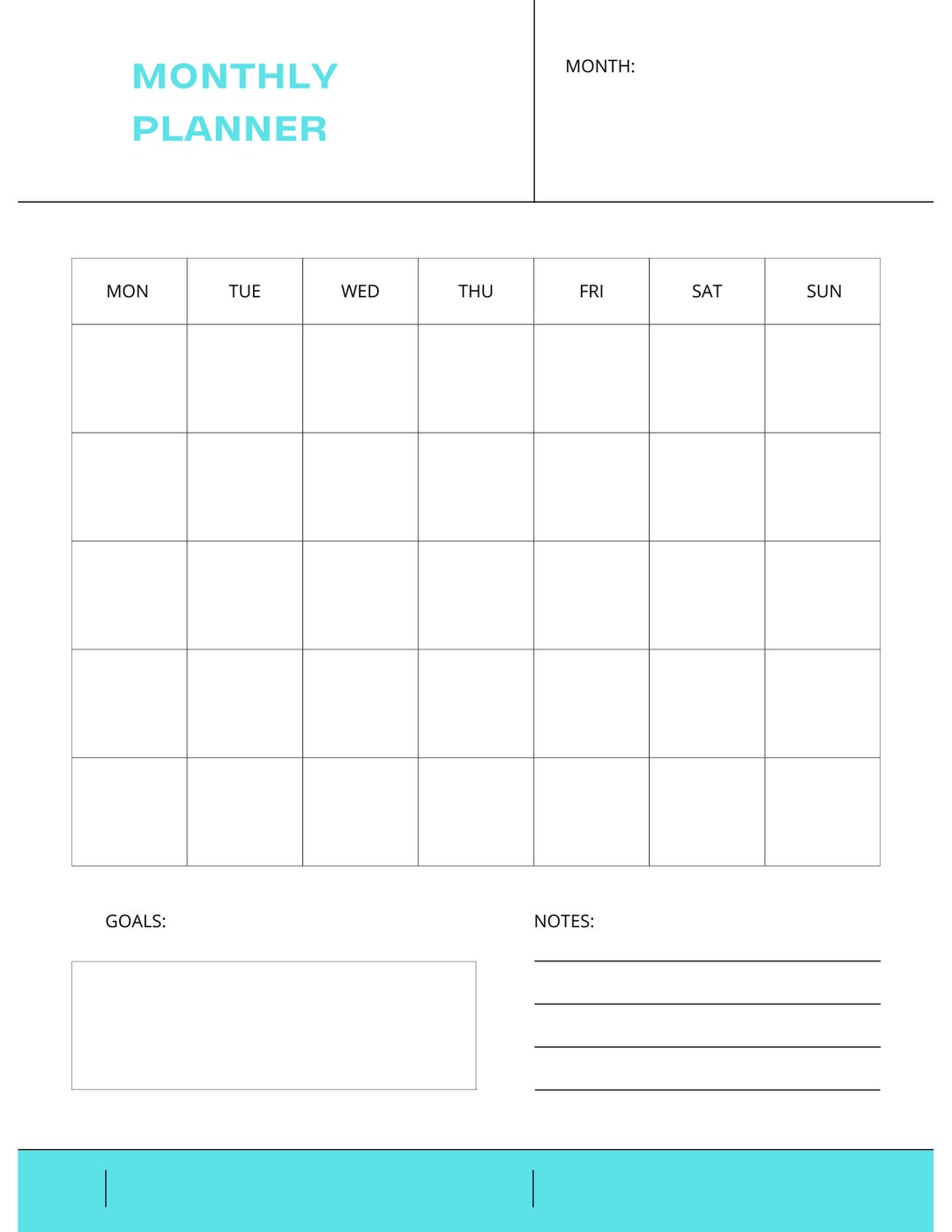 Printable Digital Weekly Planner for Home and Office . - Etsy