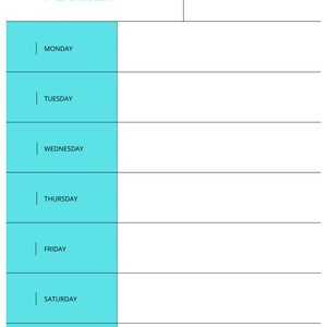 Printable Digital Weekly Planner for Home and Office . - Etsy