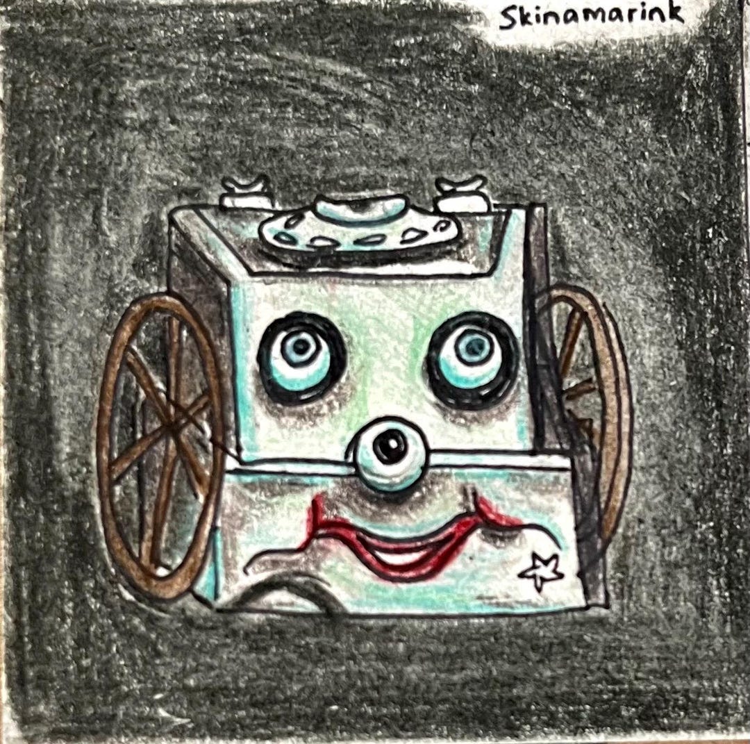 Skinamarink - Hand-drawn, Horror Themed Stickers, Magnets and Candles ...