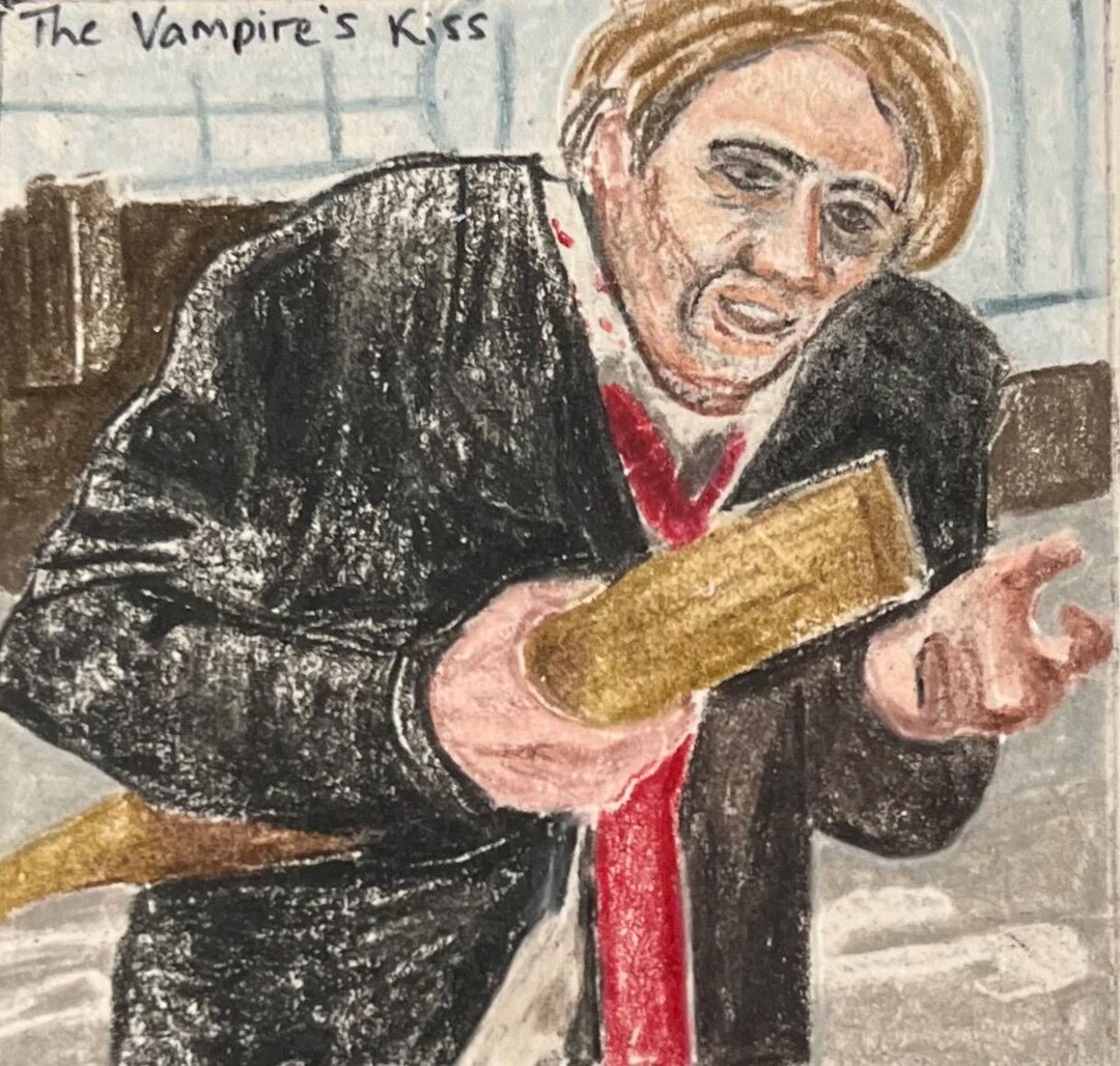 Vampires Kiss - Hand-drawn, Horror Themed Stickers, Magnets and Candles ...