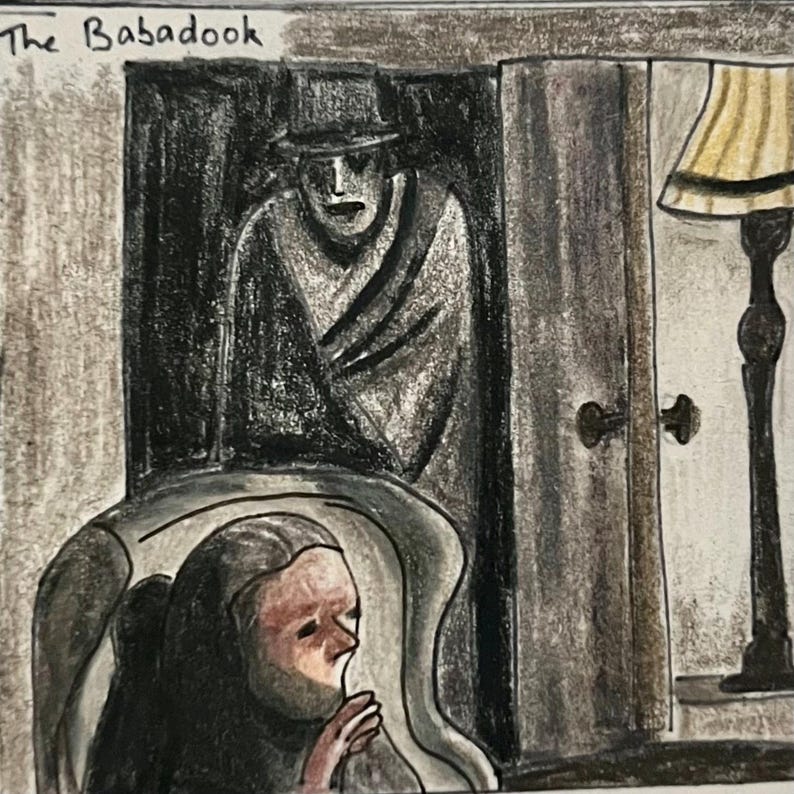 The Babadook - Hand-drawn, Horror Themed Stickers, Magnets and Candles ...